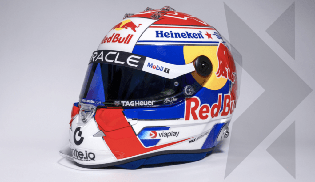 Descubre el nuevo casco de Max Verstappen para la Fórmula 1 2025 ...
